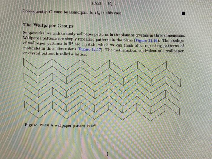 Solved - 16. Determine which of the 17 wallpaper groups | Chegg.com