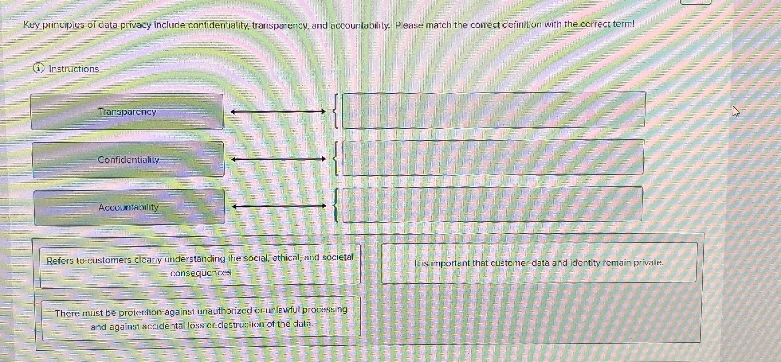 Solved Key principles of data privacy include | Chegg.com