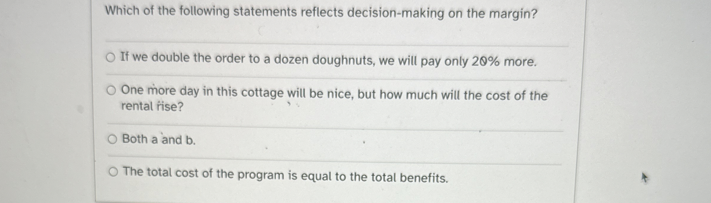 Solved Which of the following statements reflects | Chegg.com