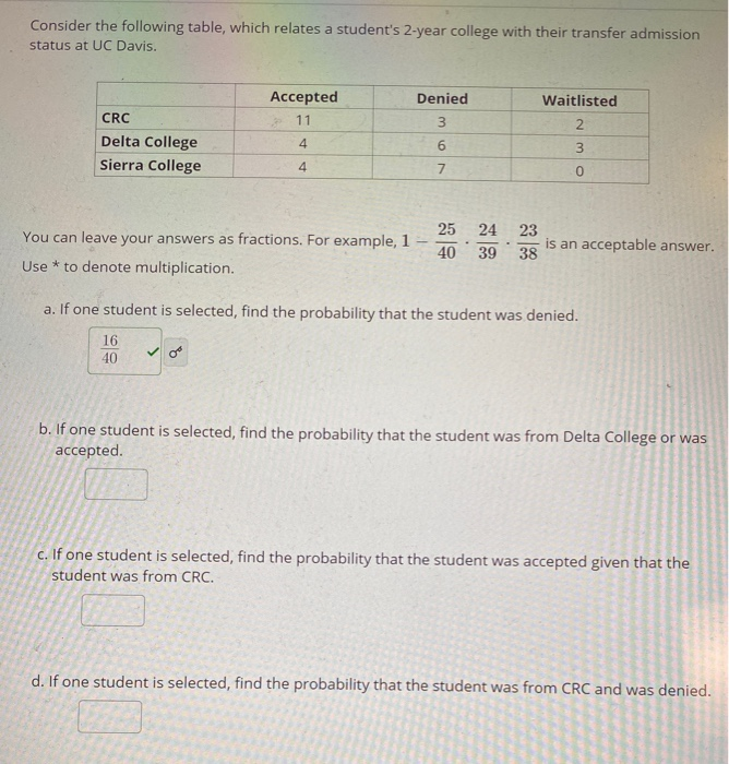 Solved Consider the following table, which relates a | Chegg.com