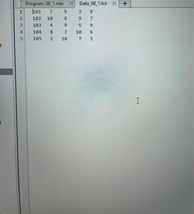 Solved \begin{tabular}{|rrrrrrr} \hline & Program_08_1.mlx & | Chegg.com