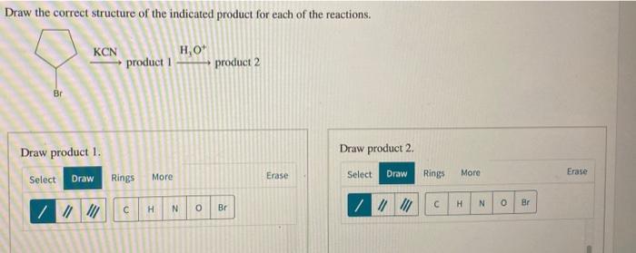 Solved Draw the correct structure of the indicated product | Chegg.com