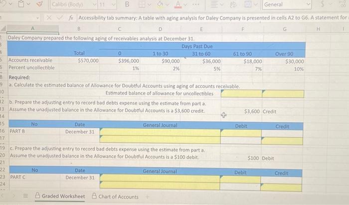 Solved IE Exercise 7.14 (Static): Aging of receivables | Chegg.com