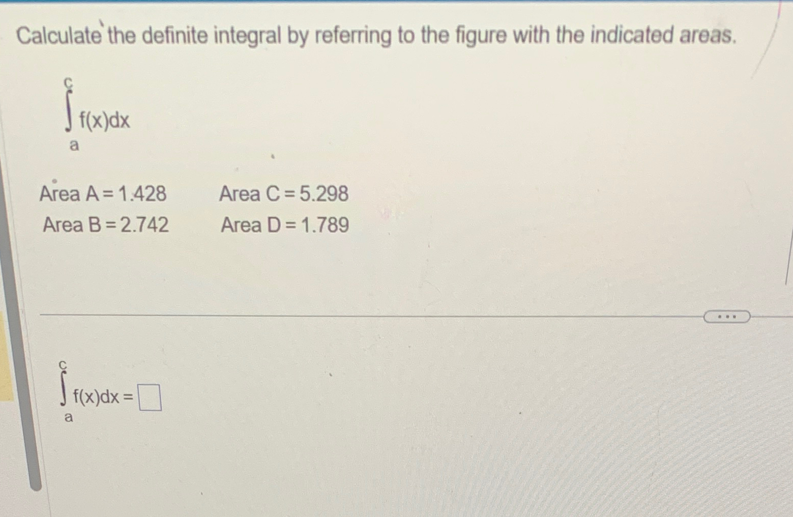 Solved Calculate the definite integral by referring to the | Chegg.com