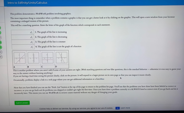Solved Intro to Edfinity/Units/Calculus This problem | Chegg.com