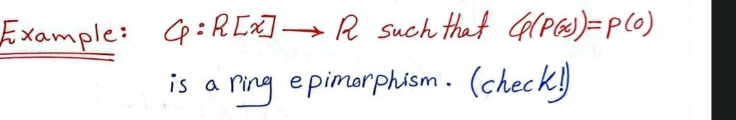 Solved Example: G:R[x]→R such that φ(p(x))=p(0) is a ring | Chegg.com