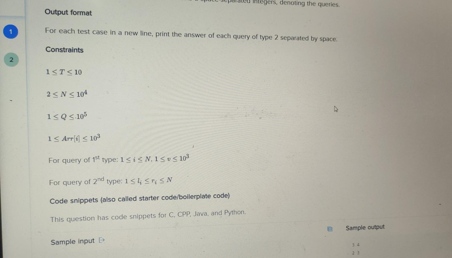 Solved Note: Assume 1-based indexing. Explanation | Chegg.com