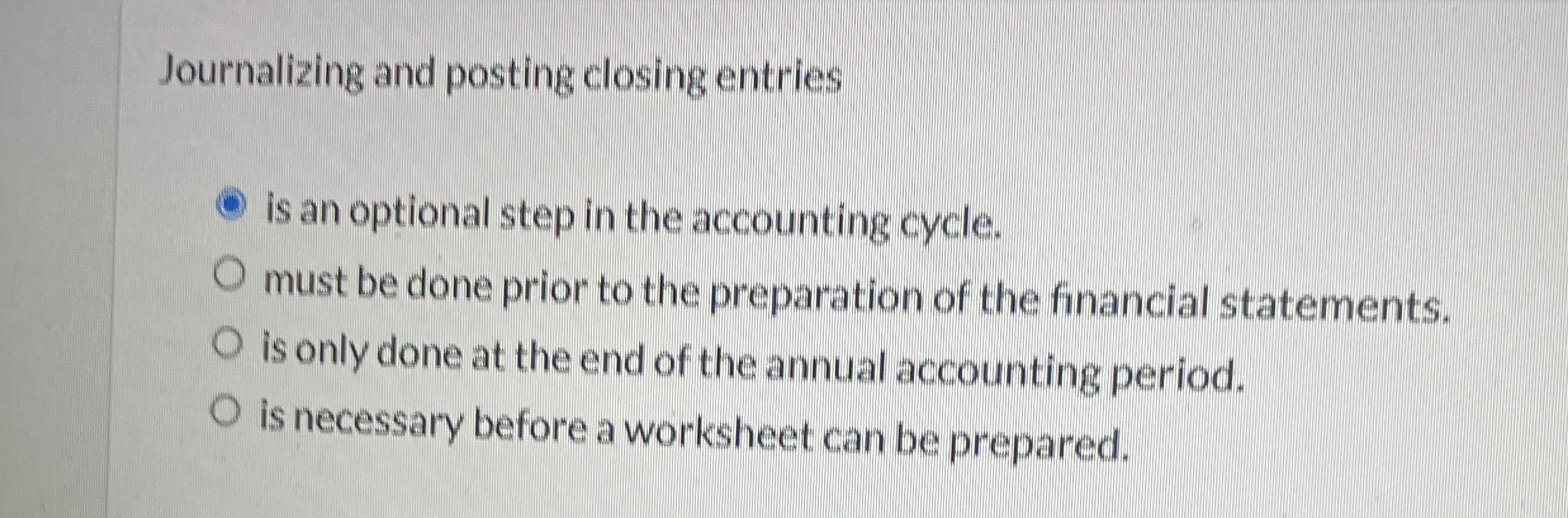Solved Journalizing and posting closing entriesis an | Chegg.com