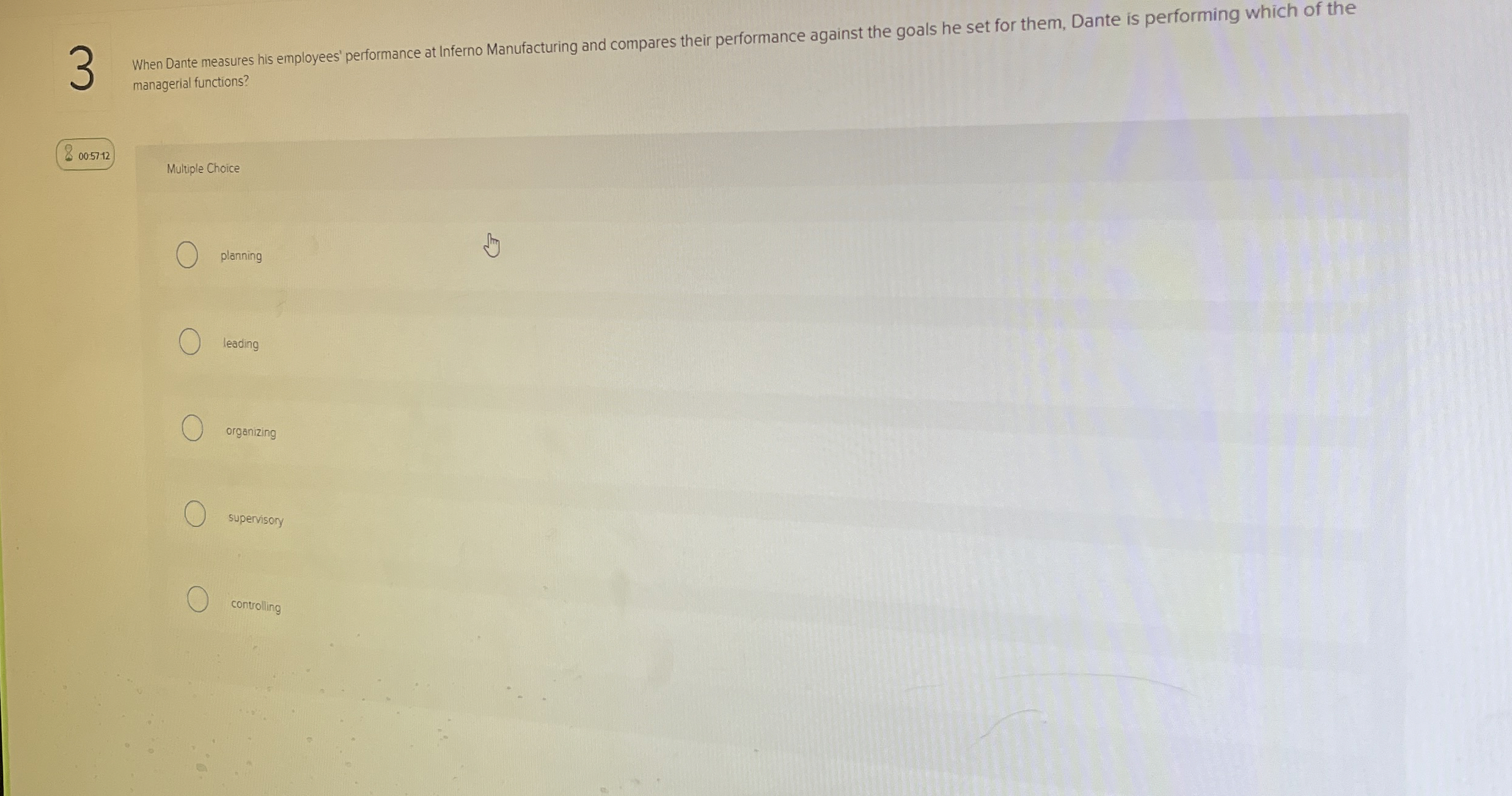 Solved 3When Dante measures his employees' performance at | Chegg.com