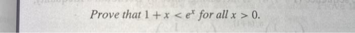 Solved Prove that 1+x0. | Chegg.com