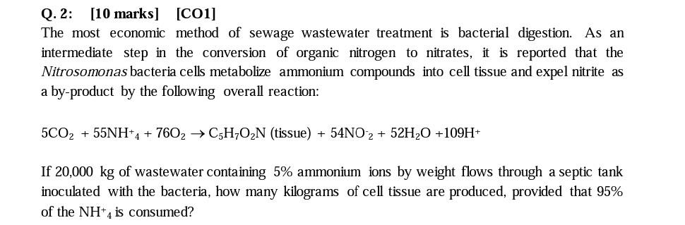 Solved Q. 2: [10 marks] [CO1] The most economic method of | Chegg.com