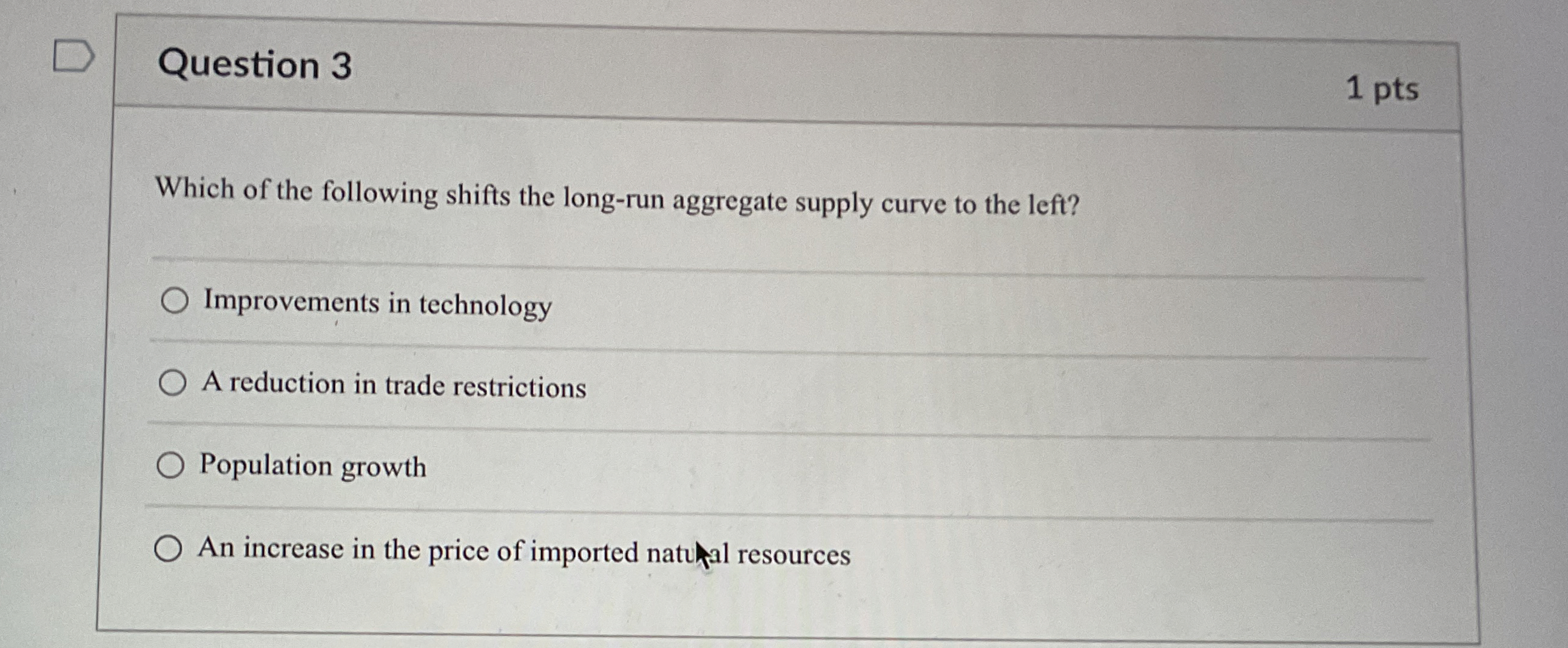 Solved Question 31 ﻿ptsWhich of the following shifts the | Chegg.com