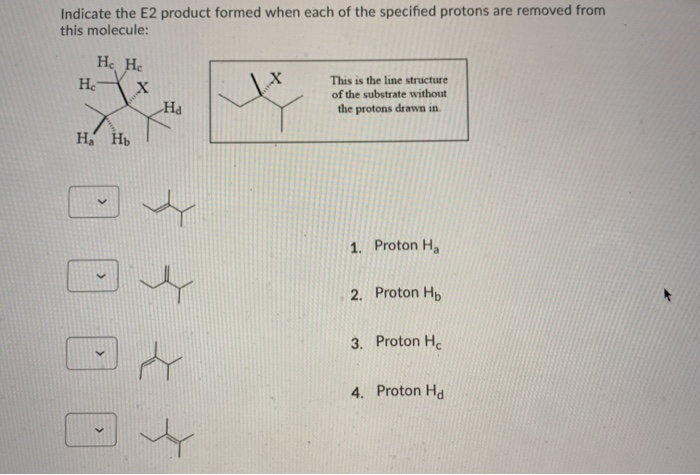 Solved Indicate the E2 product formed when each of the | Chegg.com