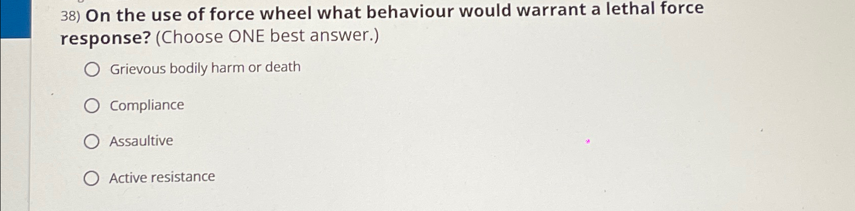 Solved On the use of force wheel what behaviour would | Chegg.com
