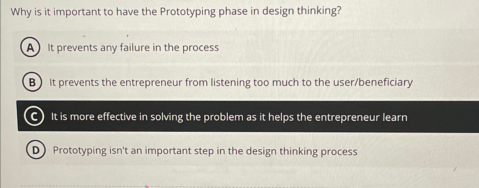 Solved Why is it important to have the Prototyping phase in | Chegg.com