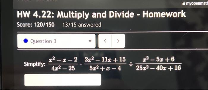Solved 4x2−25x2−x−2 | Chegg.com