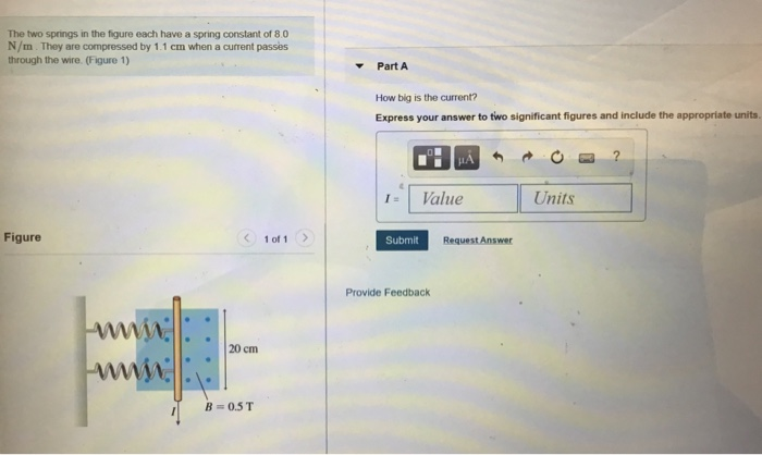 Solved The two springs in the figure each have a spring | Chegg.com