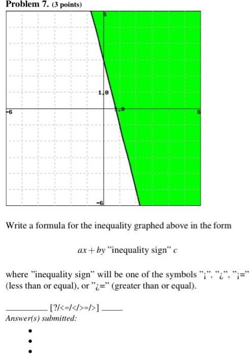 Solved Problem 7. (3 points) Write a formula for the | Chegg.com Solved Problem 7. (3 points) Write a formula for the | Chegg.com