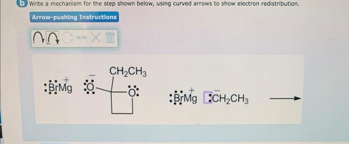 Solved (b) Write a mechanism for the step shown below, using | Chegg.com