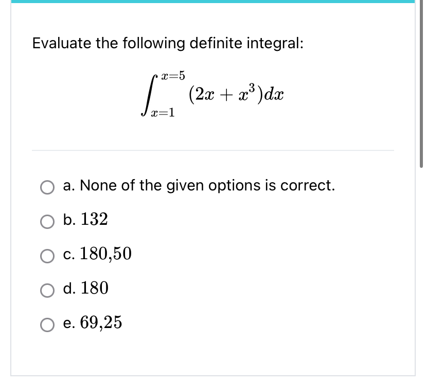 Solved Evaluate the following definite | Chegg.com