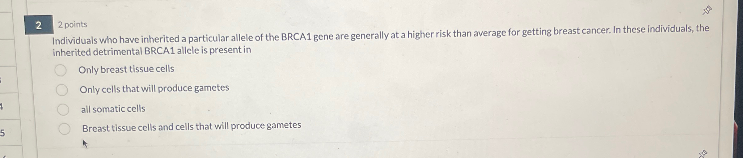 Solved 22 ﻿pointsIndividuals who have inherited a particular | Chegg.com