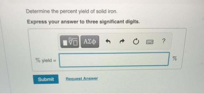 Solved Mining Companies Use This Reaction To Obtain Iron