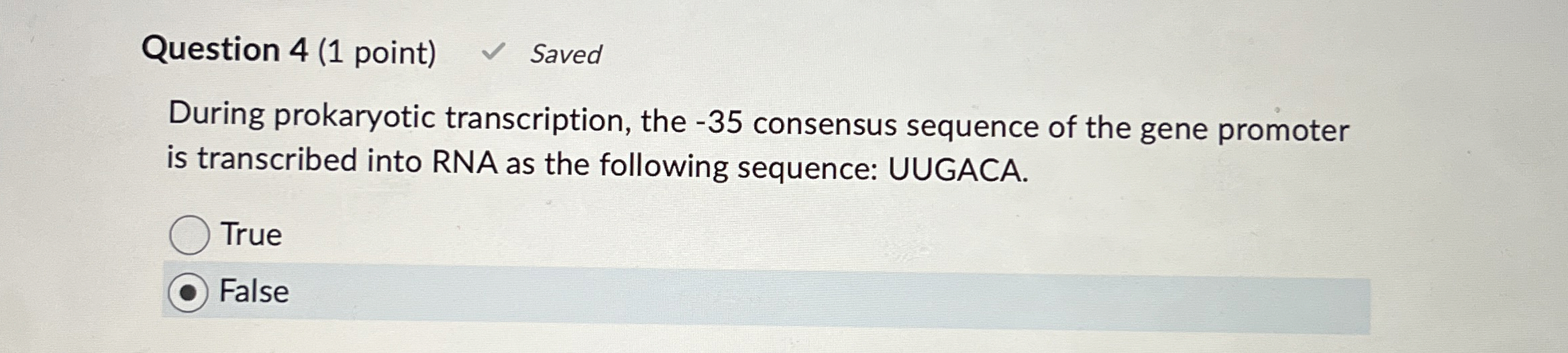 Solved Question 4 (1 ﻿point) ﻿SavedDuring prokaryotic | Chegg.com