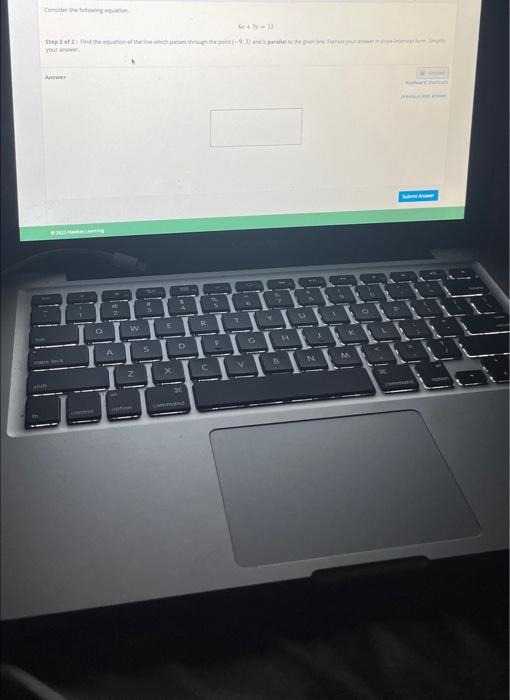 Solved Consider the following equation. tab 6x + 3y = 11 | Chegg.com