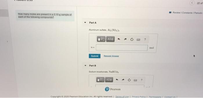 Solved 22 of Review Constants Periodic How many moles are | Chegg.com