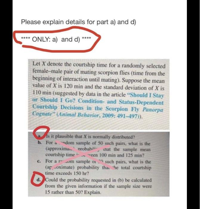 Solved Please explain details for part a) and d) Let X | Chegg.com