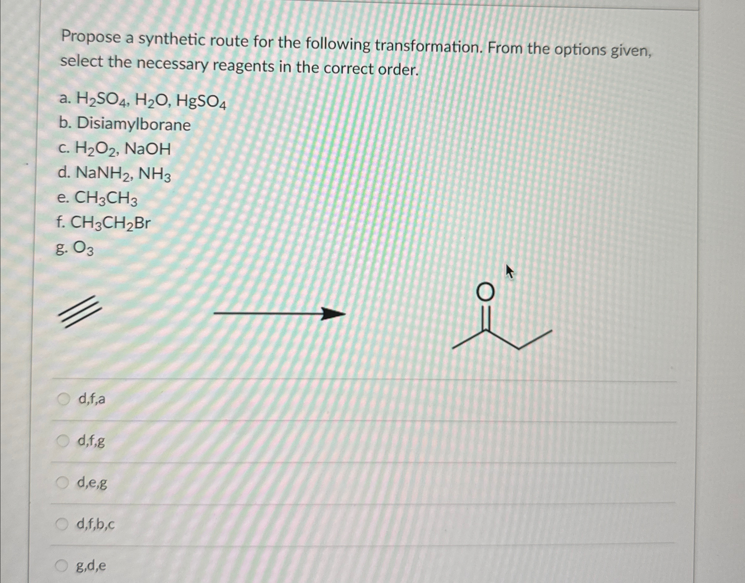 Solved Propose a synthetic route for the following | Chegg.com