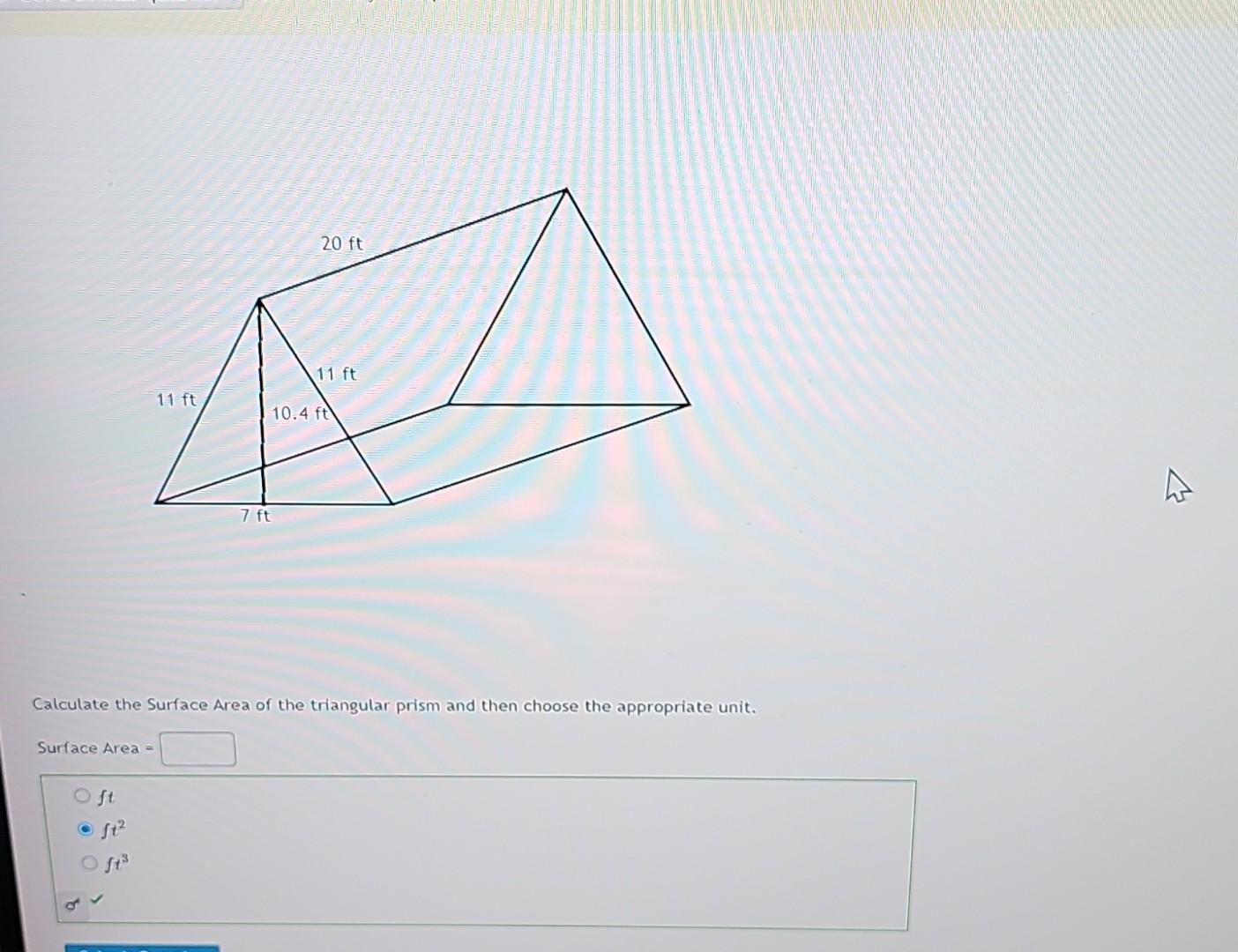 Solved Calculate the Surface Area of the triangular prism | Chegg.com