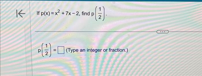 Solved If \\( p(x)=x^{2}+7 x-2 \\), find \\( | Chegg.com