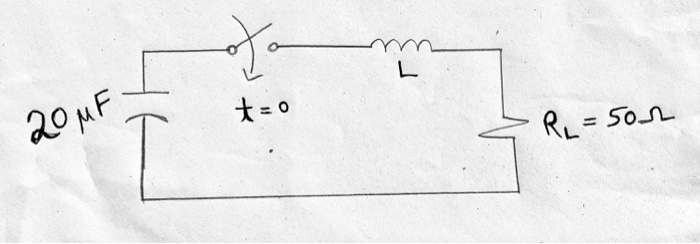 Solved A 20 microfarad capacitor in the given circuit is | Chegg.com