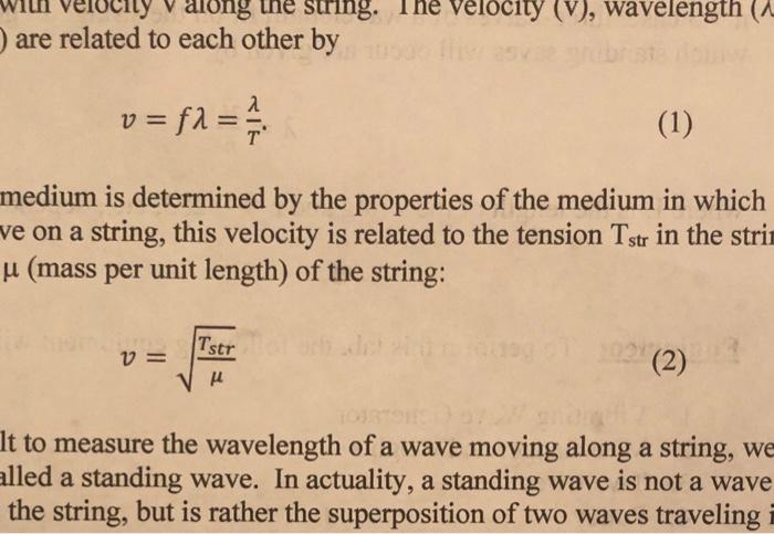 Solved 2. Make a graph of Wavelength vs Period. Find the | Chegg.com