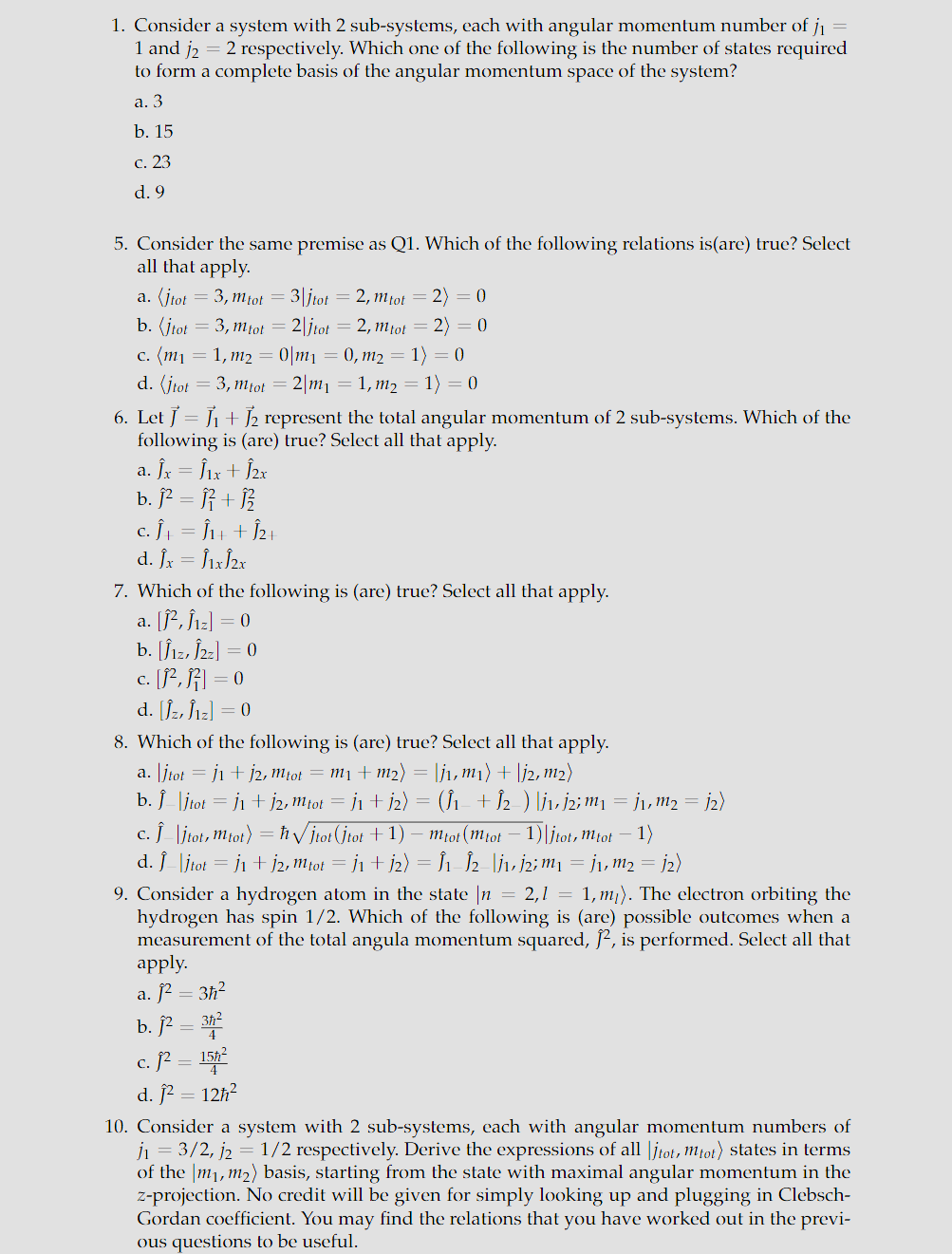Solved Consider a system with 2 ﻿sub-systems, each with | Chegg.com