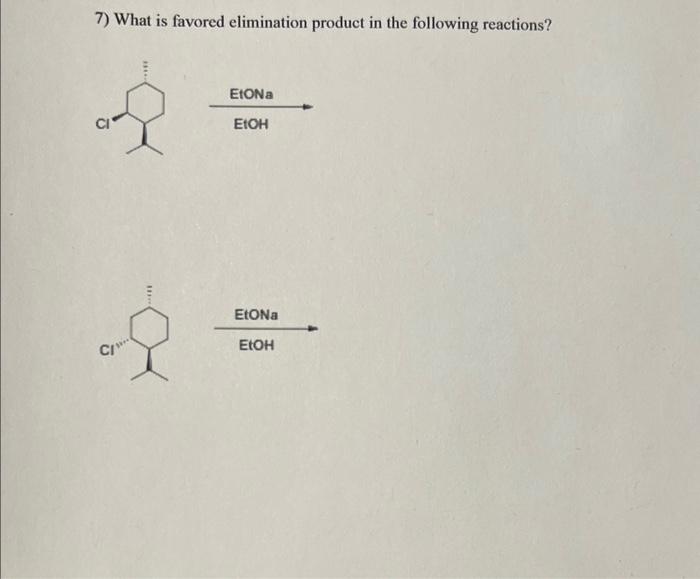 Solved 5) Using Zaitsev rule, predict the major and minor | Chegg.com