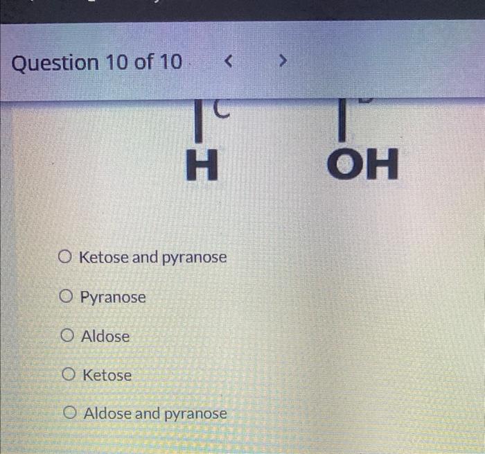 Solved Which family of hexose monosaccharides does the sugar | Chegg.com