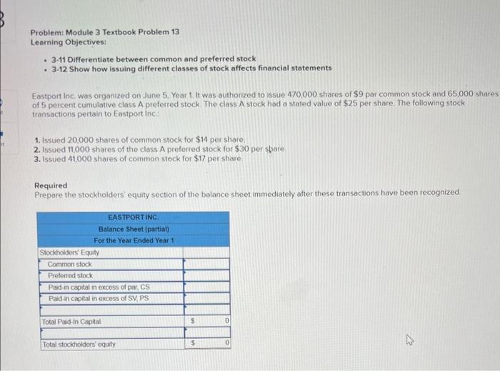Solved Problem: Module 3 Textbook Problem 13 Learning | Chegg.com