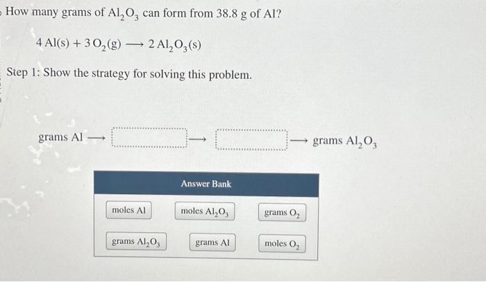 How many grams of Al2O3 can form from 38.8 g of Al ? | Chegg.com