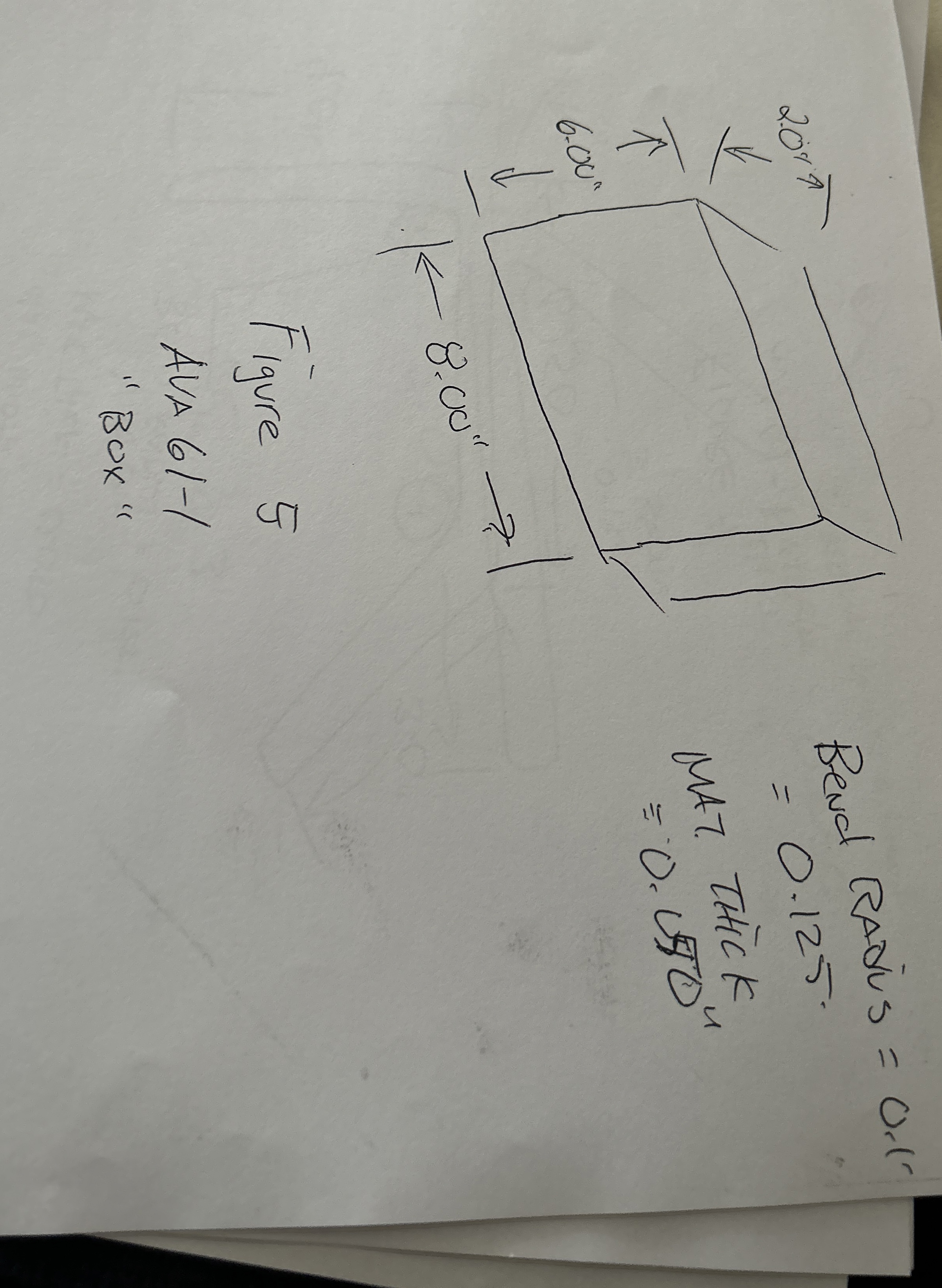 Solved Using drawing #5, ﻿develop a flat pattern layout. | Chegg.com
