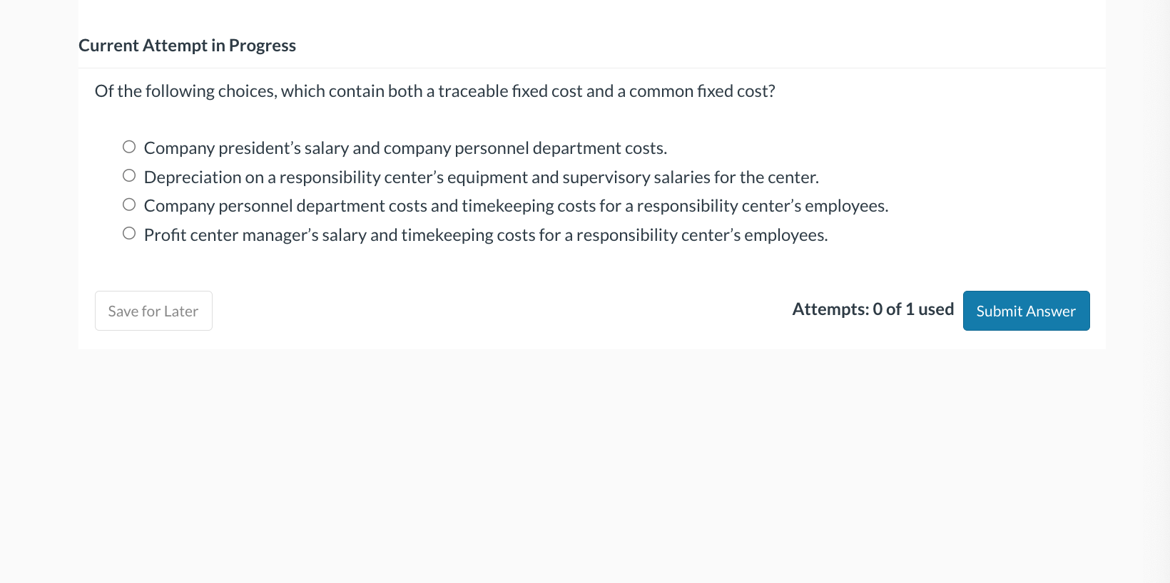 Solved Current Attempt in ProgressOf the following choices, | Chegg.com