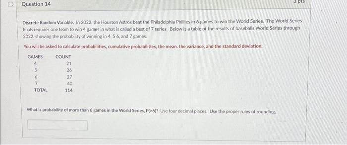 Solved this discrete random variable is a binomial random | Chegg.com