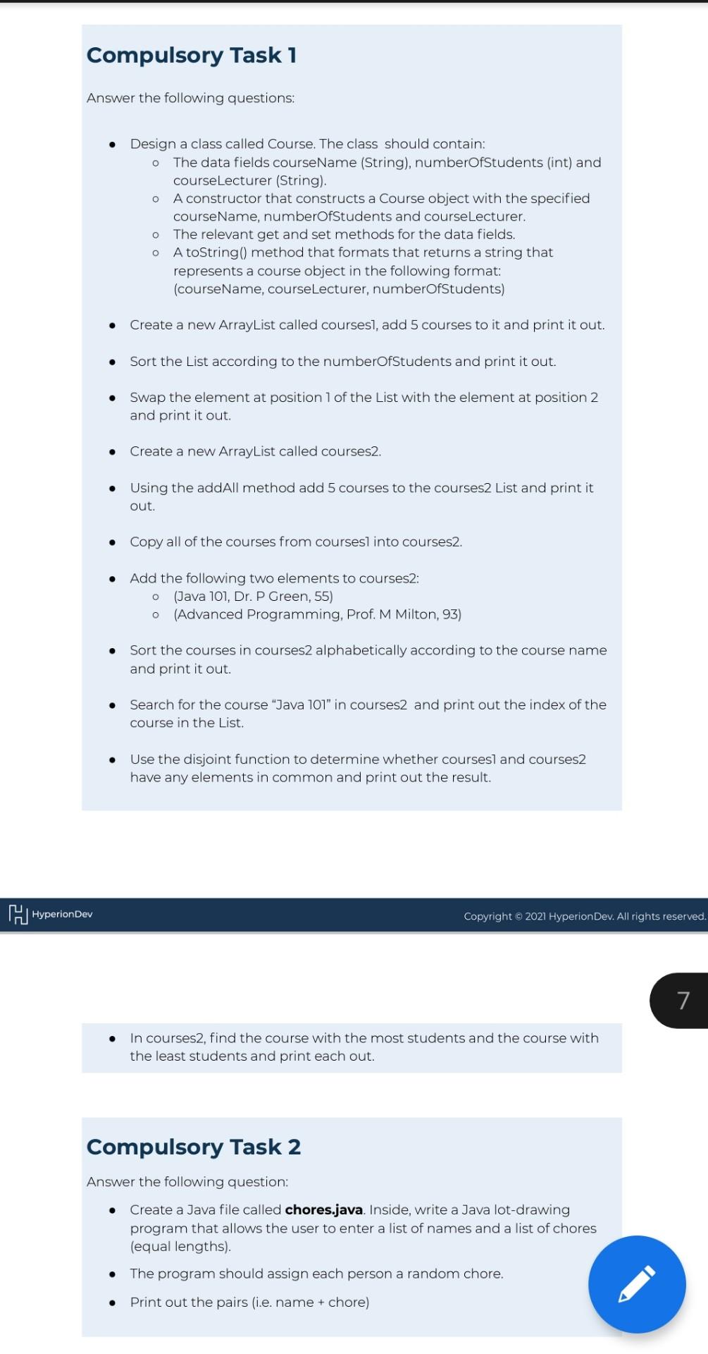 Solved Answer the following questions: - Design a class | Chegg.com
