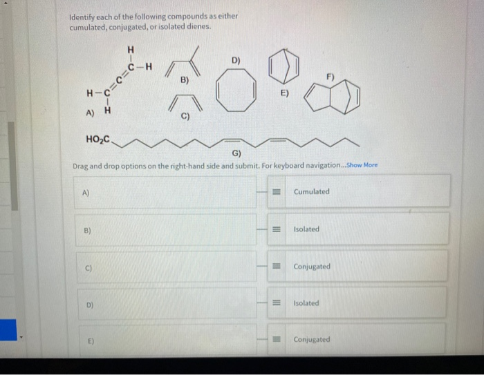 Solved Identify each of the following compounds as either | Chegg.com