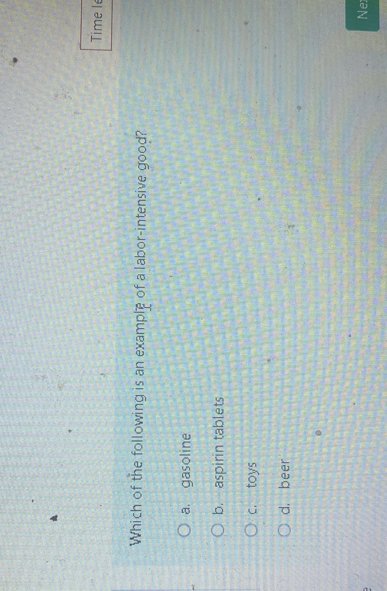 Solved Which of the following is an exampla of a | Chegg.com