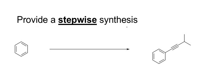 Solved Provide a stepwise synthesis | Chegg.com