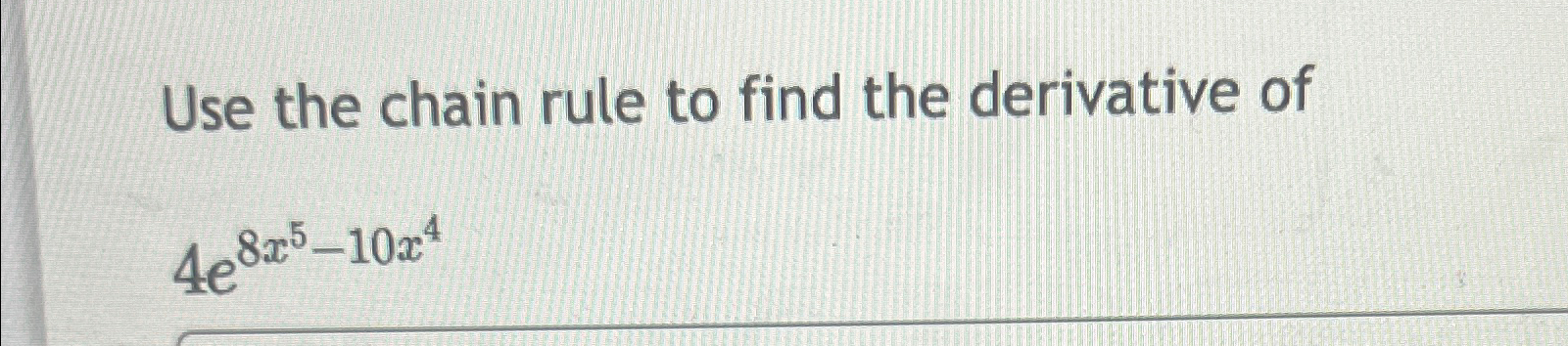 Solved Use the chain rule to find the derivative | Chegg.com