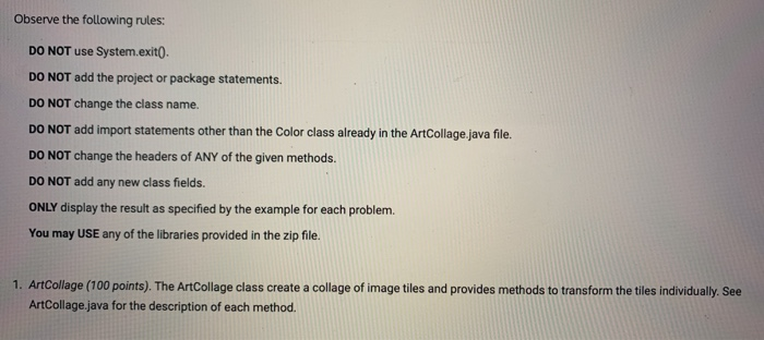 Solved Creating the 1-argument and 3-argument constructor | Chegg.com