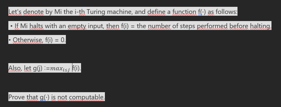 Solved Let's denote by Mi the i-th Turing machine, and | Chegg.com